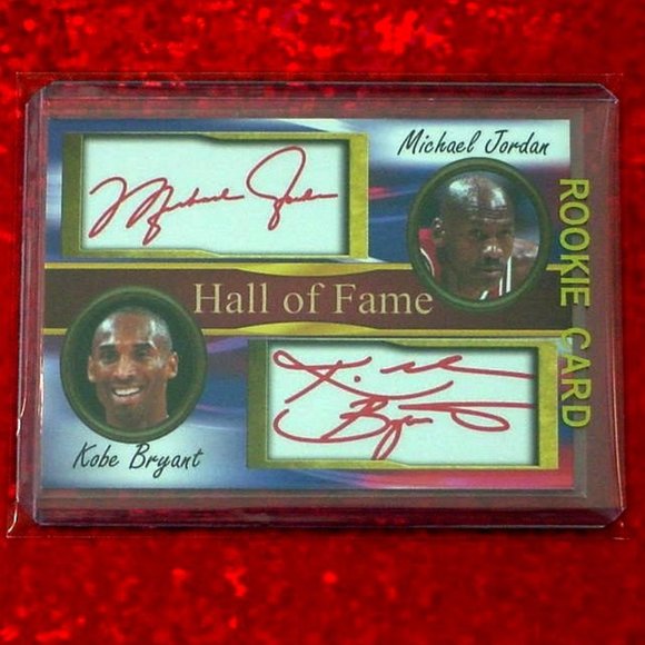 NBA | Other | Michael Jordan Kobe Bryant Hall Of Fame Facsimilie ...